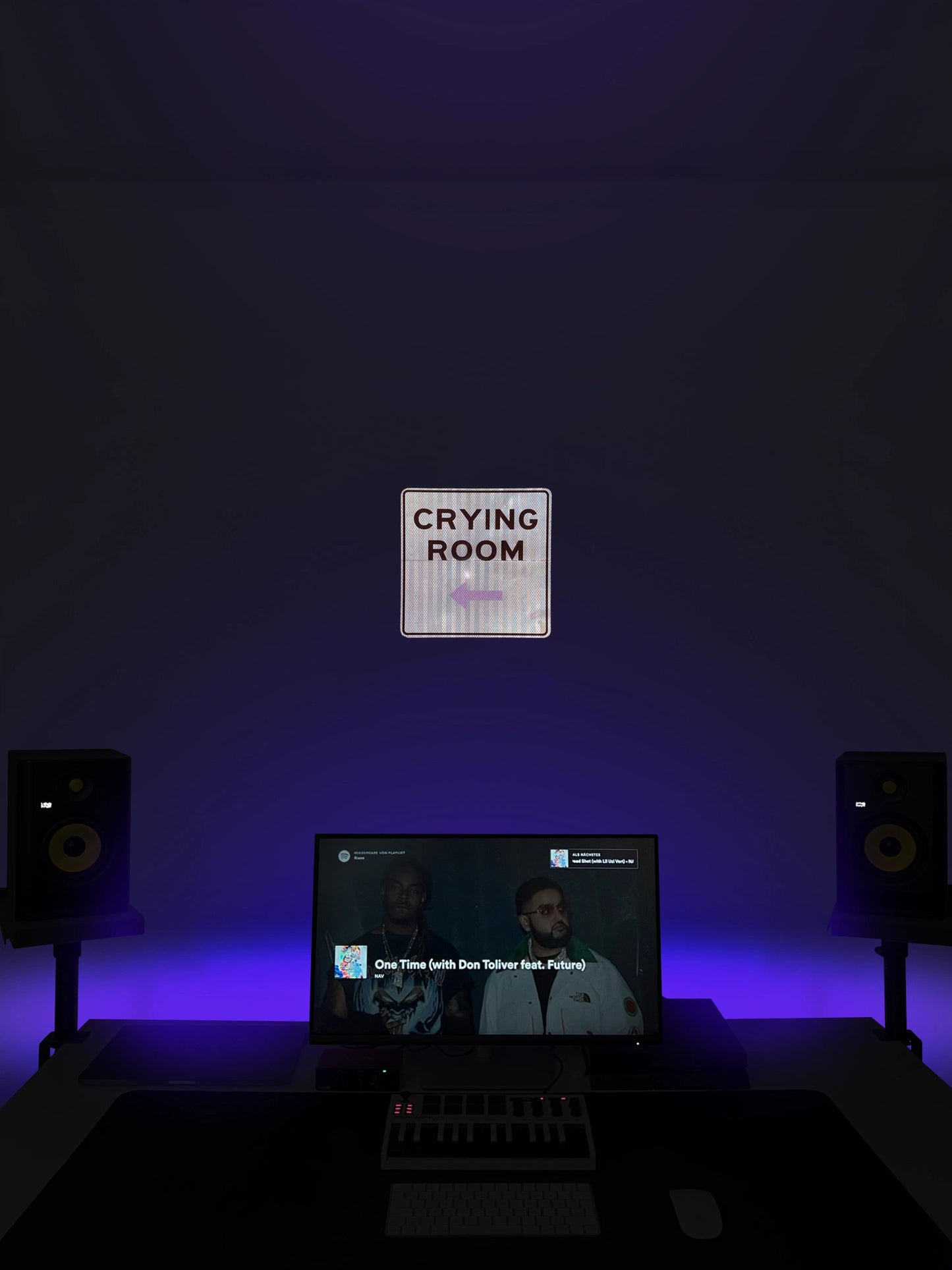 Crying room Streetsign – Signed