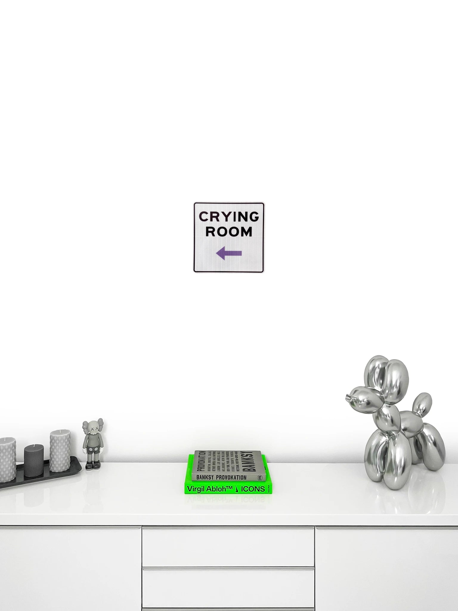 Crying room Streetsign – Signed